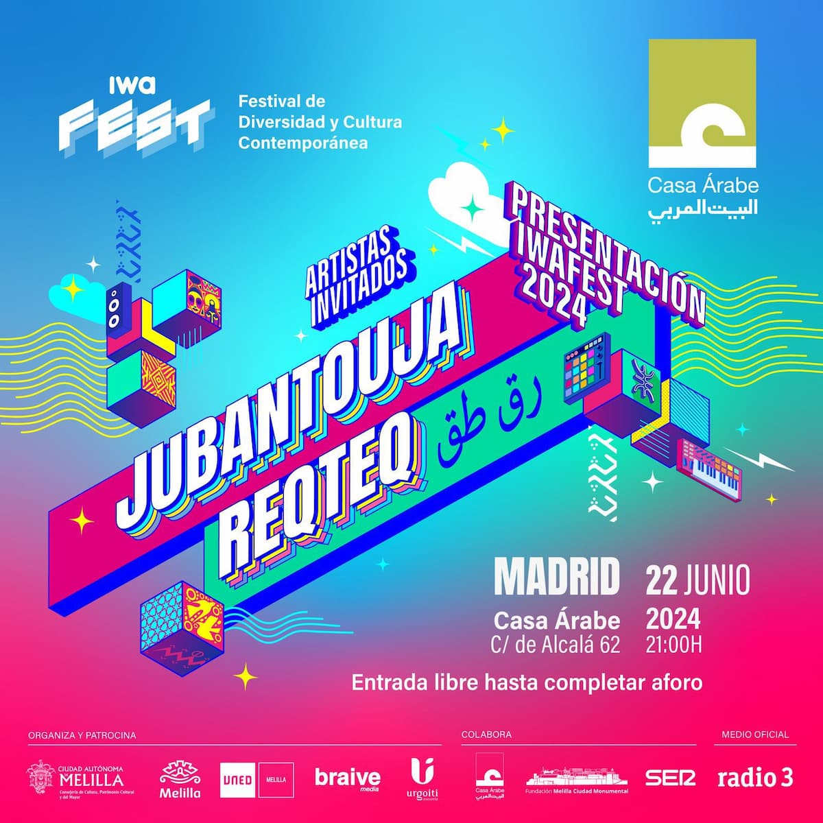 IWA Fest presenta su tercera edición en Madrid con las actuaciones de Jubantouja y Reqteq en ...